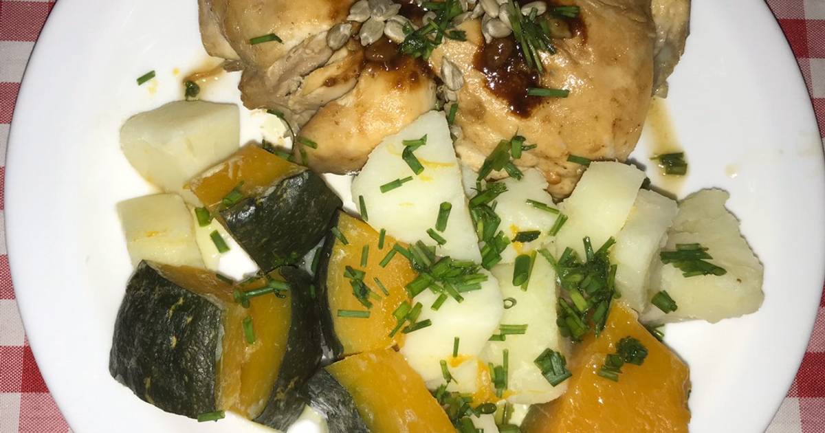 Pollo agridulce con cuadritos de vegetales Receta de Laura Honegger ...