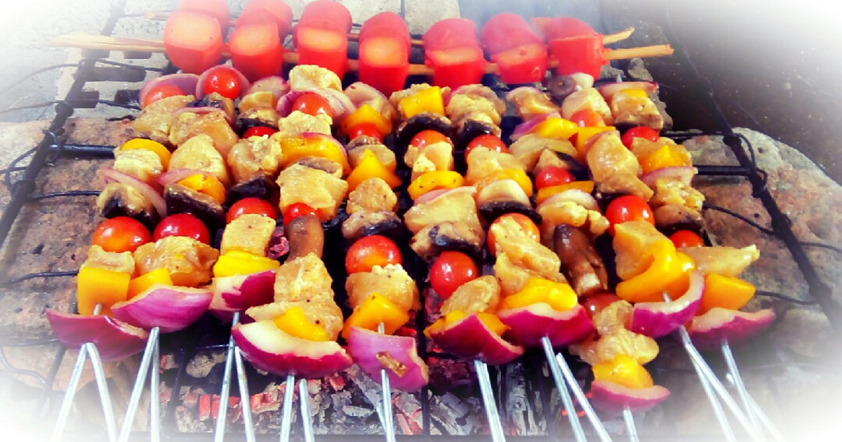 Brochetas De Pollo Al Grill Receta de Orso Del Asado- Cookpad