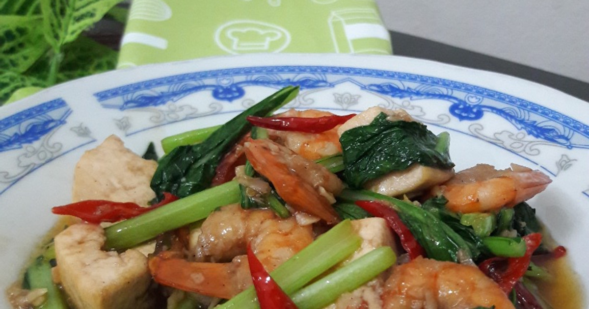 287 resep oseng udang tahu dan sawi enak dan mudah - Cookpad