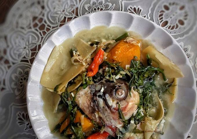 Resep Gangan Ikan Singkah Umbut Daun Pakis ala Violet Azalea oleh ...