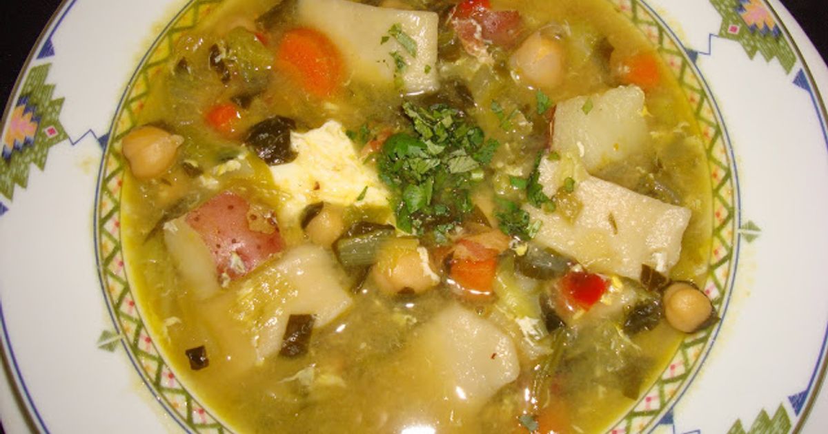 Spinach, Leek, And Bacon Soup With Pantrucas Recipe By Jon Michelena