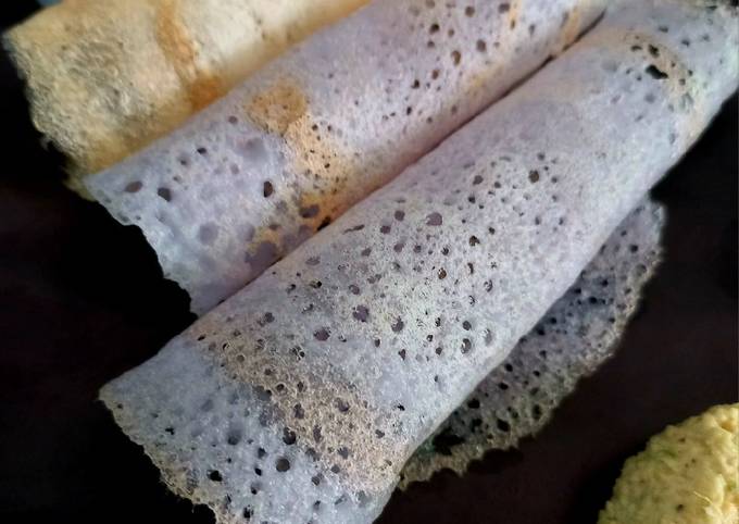 Blue paper dosa. (Made from natural flowers butterfly pea flower dosa ...