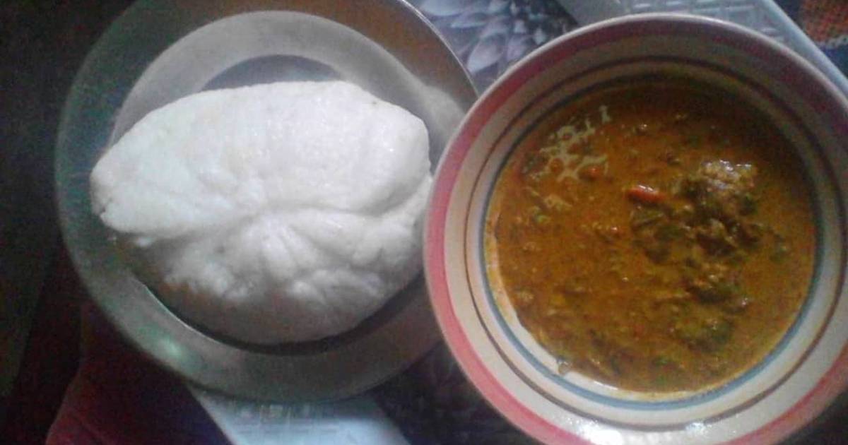 Tuwon rice with groundnut soup Recipe by Oluwatomisin Alice - Cookpad