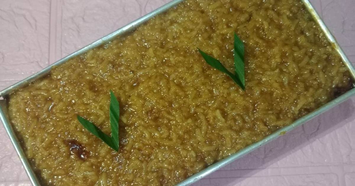 Resep Wajik ketan gula merah oleh Sari Oktavia - Cookpad