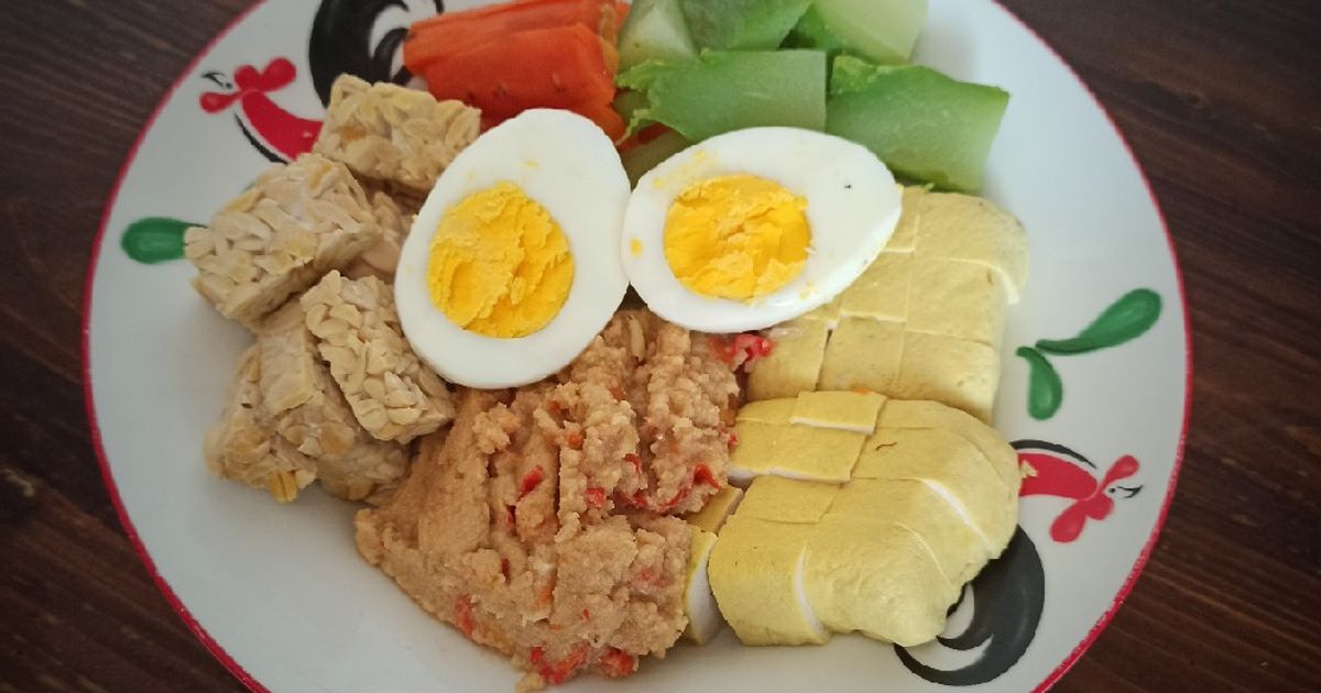 Resep Gado Gado (Vegetables Salad With Soy Bean Sausace) oleh ...