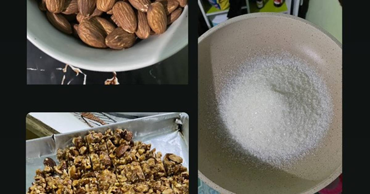 Resep Noga Kacang Almond 3 bahan oleh Sherly - Cookpad