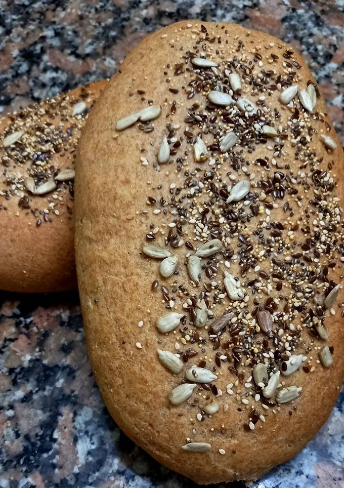 Pan 100% integral Receta de Flor - Cookpad