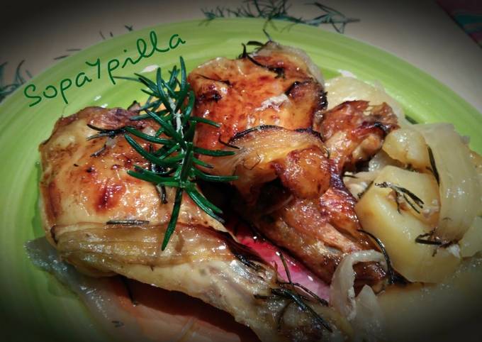 Pollo horneado al romero Receta de hirmafilter- Cookpad