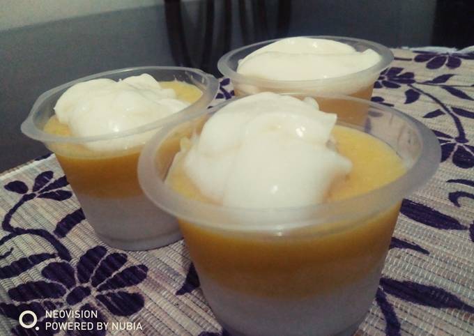 Resep Puding labu kuning dan putih oleh Pawonku - Cookpad