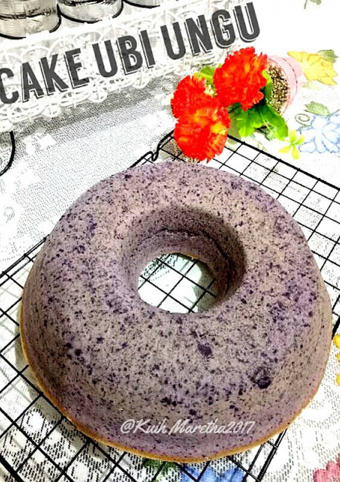 Resep Cake Ubi Ungu/Purple Sweet Potato oleh Maya Damamain - Cookpad