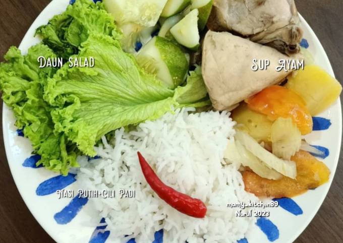 Resipi Sup Ayam Sihat (Set Lunch) oleh mamy_kitchen89 - Cookpad