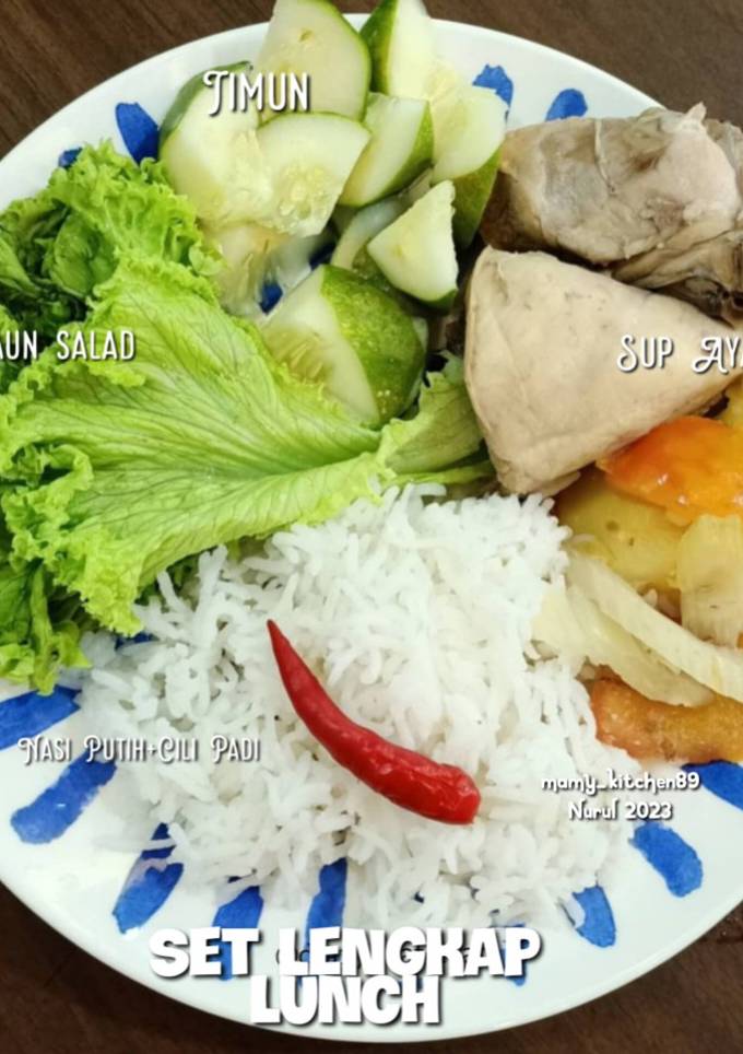 Resipi Sup Ayam Sihat (Set Lunch) oleh mamy_kitchen89 - Cookpad
