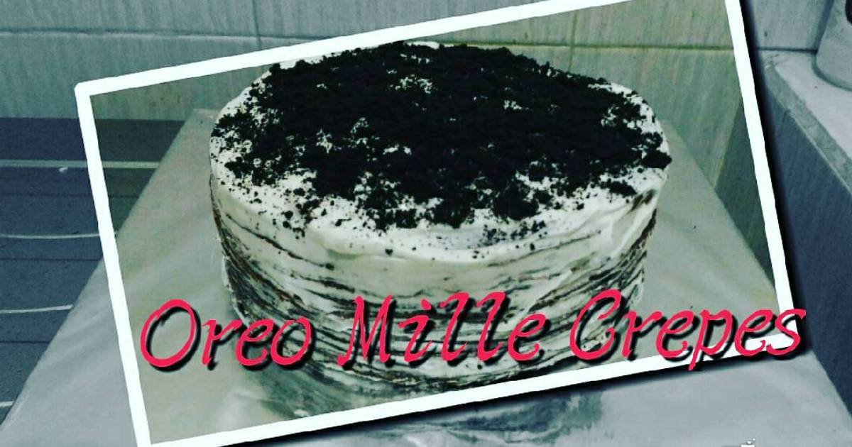 Resep Oreo Mille Crepes oleh Lina Lim - Cookpad