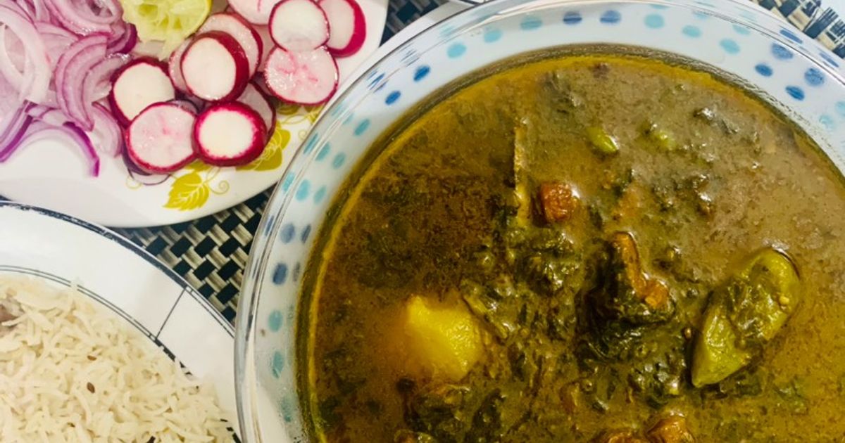 Palak Gosht Recipe by Sarosh Zeeshan - Cookpad