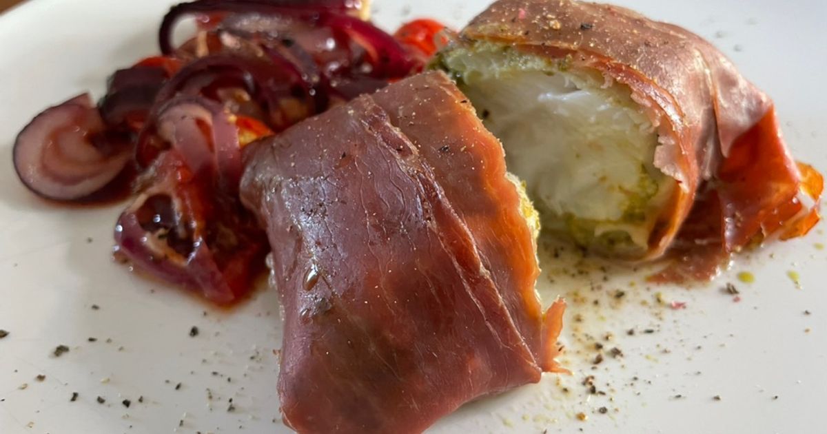 Pesto Parma Parcels Of Cod Recipe by Miles - Cookpad