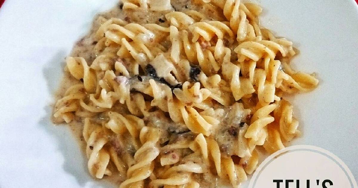 Resep Creamy Mushroom Cornet Pasta oleh Alstella Tan - Cookpad