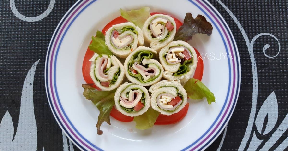 สูตร Ham Cheese Roll Sandwich โดย ครัวบ้านจินนี่ - Cookpad