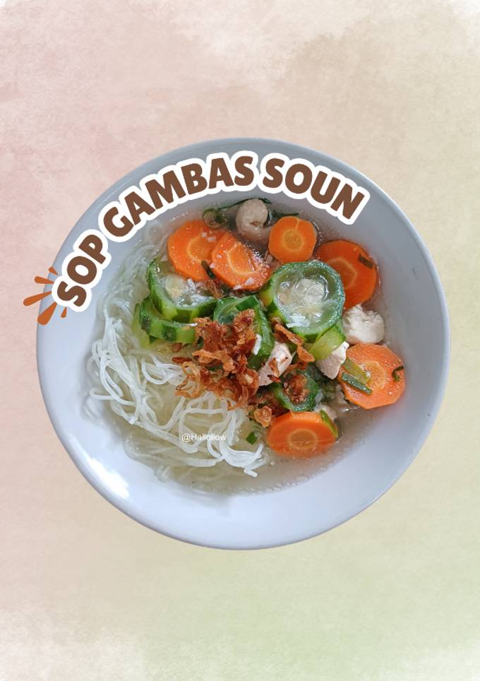 Resep Memasak di Kost : Sop Gambas Soun oleh Luna's - Cookpad