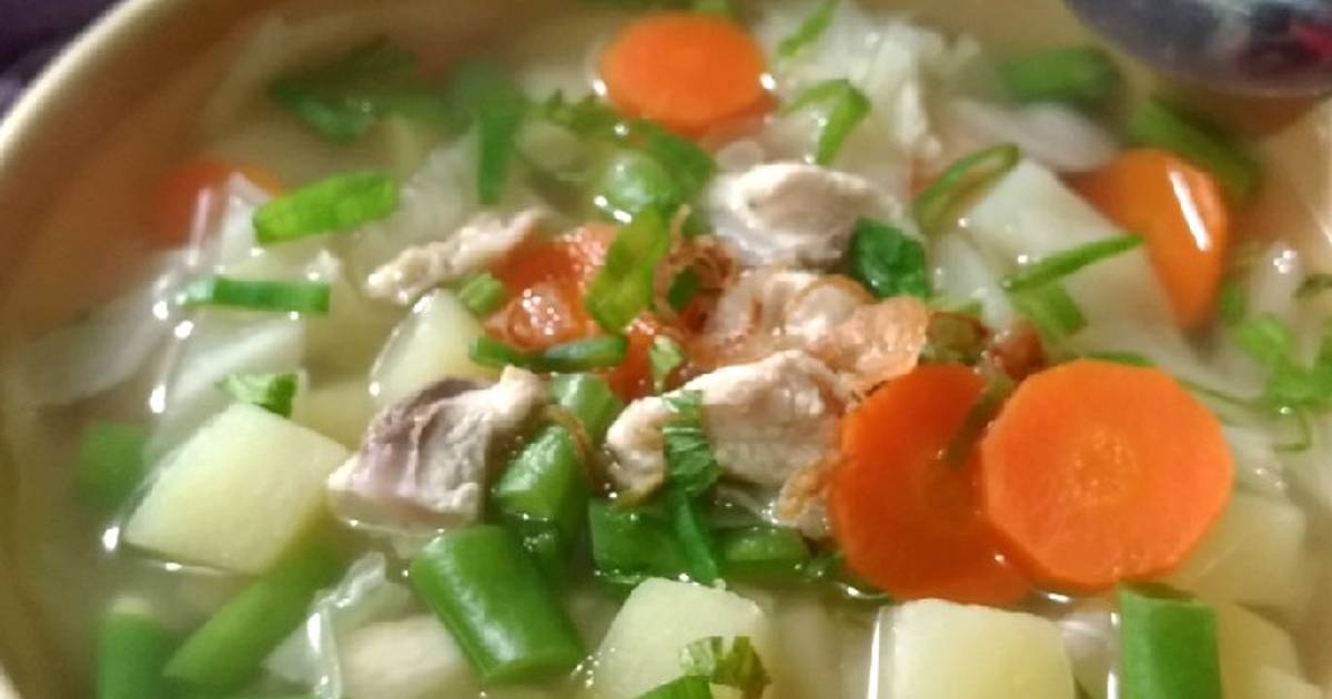 Resep 58. Sayur Sop Kaldu Ayam no minyak oleh Mbak iik - Cookpad