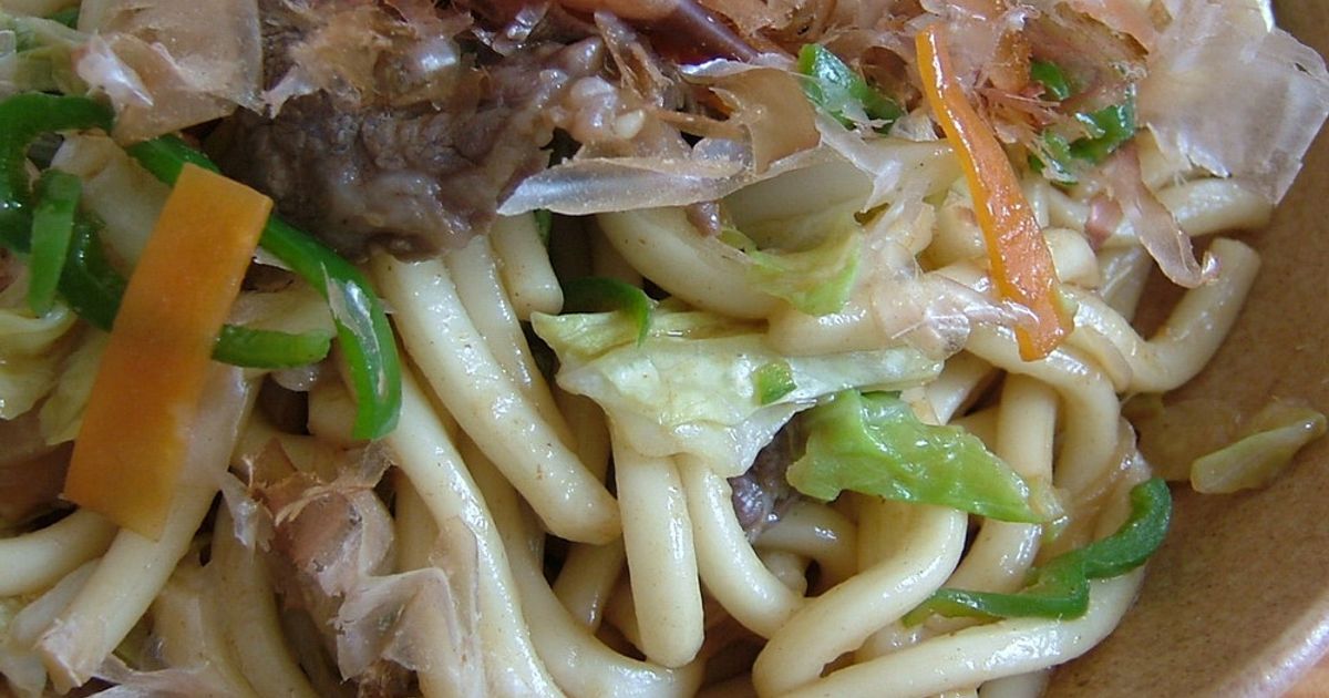Yaki Udon With Bbq Sauce Recipe By さか子