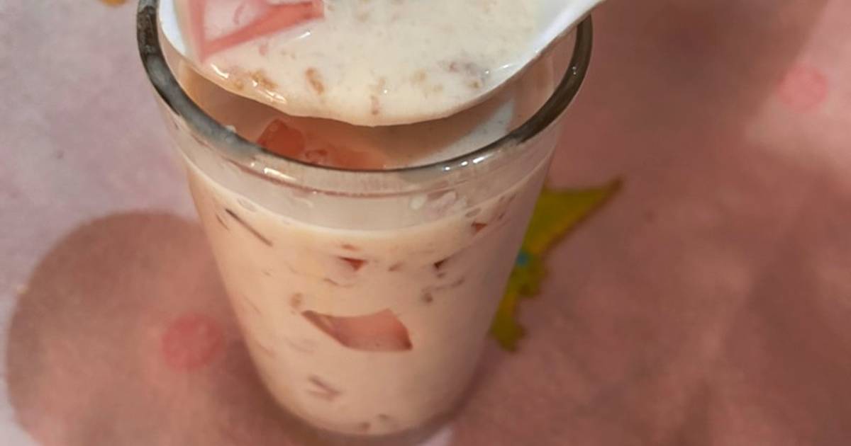 Resep Es anggur susu oleh Putri Al-iman - Cookpad