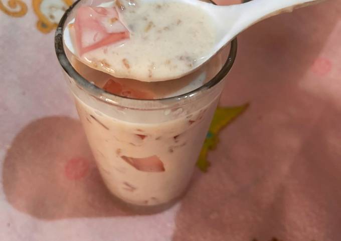 Resep Es anggur susu oleh Putri Al-iman - Cookpad