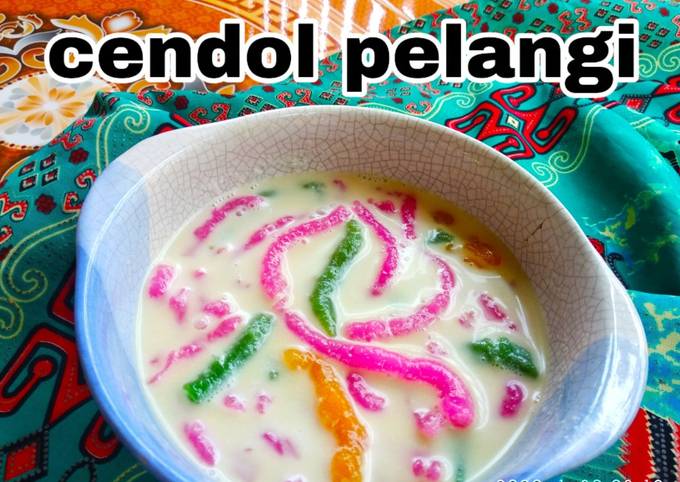 Resep CENDOL pelangi tepung HUNKWE oleh Channel YouTube#Yuni Indriyani ...