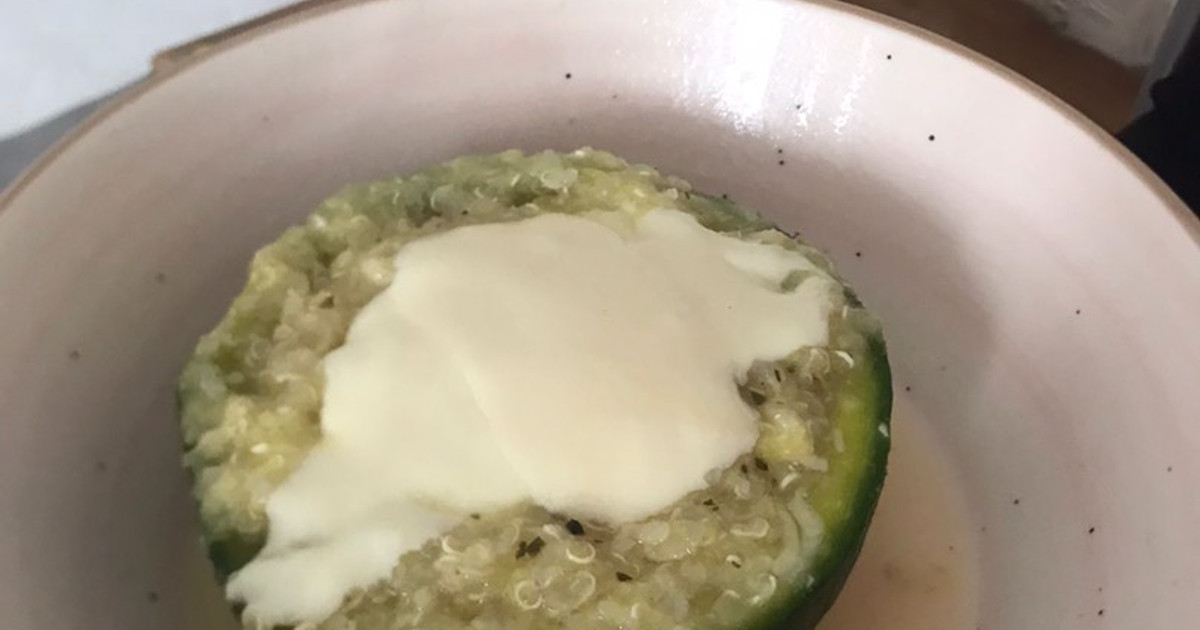 Zapallito Verde Relleno Con Quinoa Y Queso😋 Receta de Lucia- Cookpad