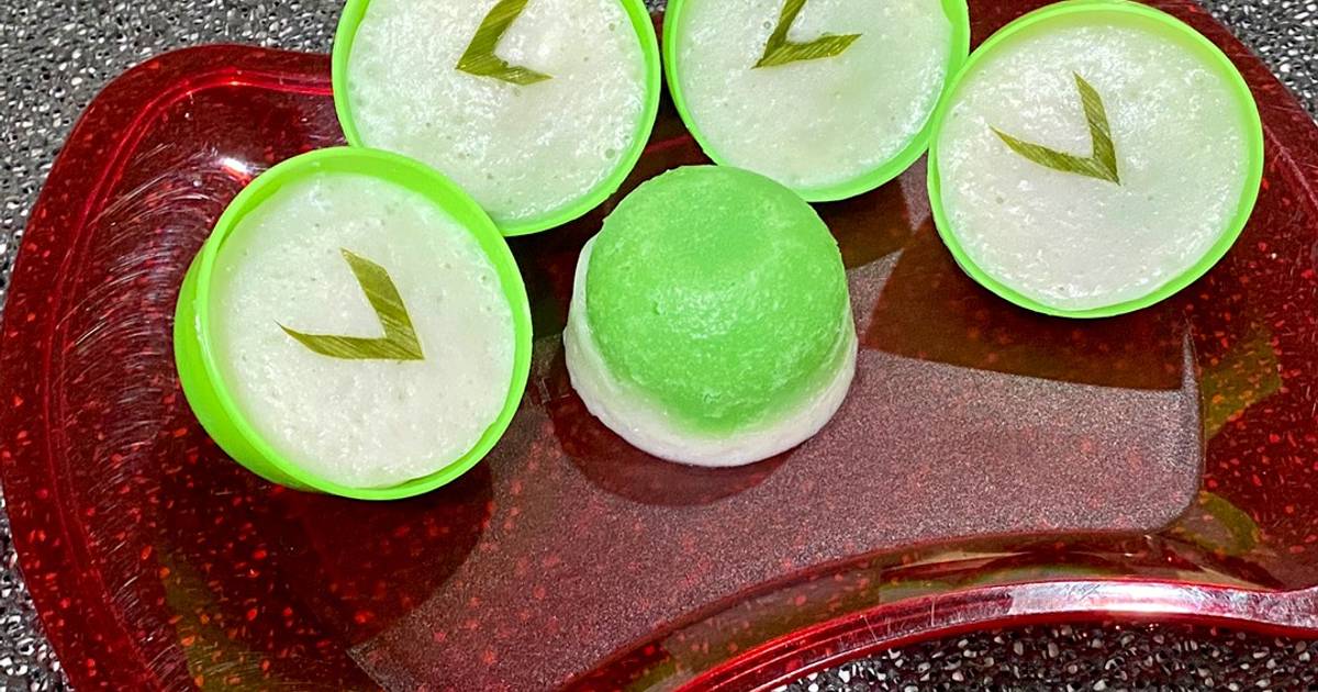 Resep Kue Talam Pandan Tepung Beras oleh Rini Dwi Astuti - Cookpad