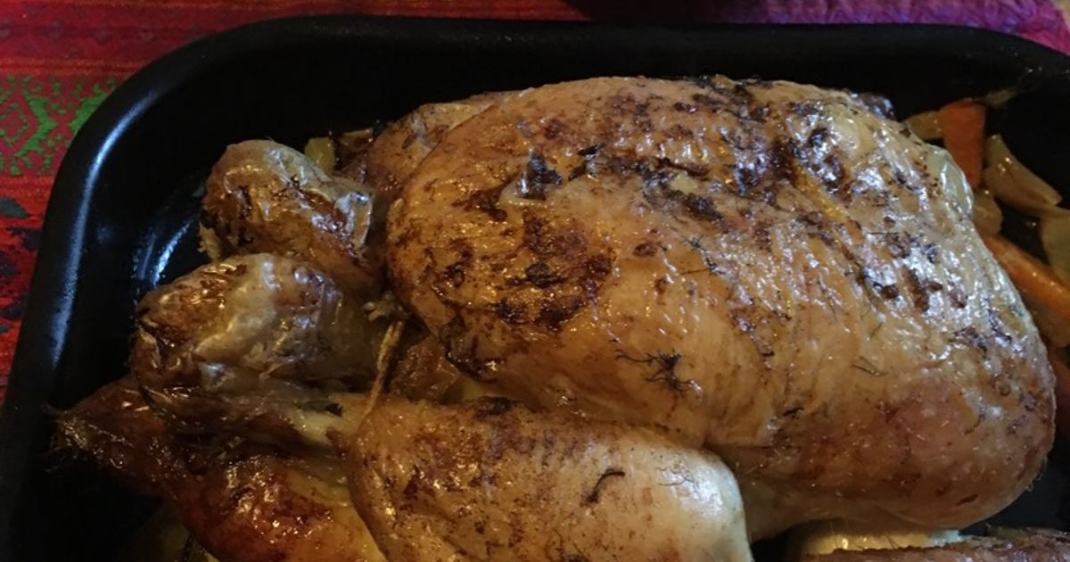 Cava Roast Chicken With Fennel And Lemon Recipe by Jenny Macdonald ...