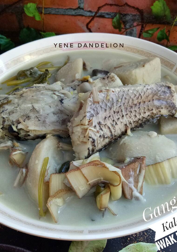 Resep Gangan Keladi Iwak Haruan (Sayur Keladi Ikan Gabus) #Dandelion ...