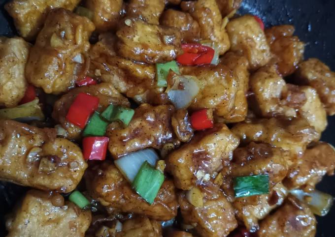 Resep Tempe saus lada hitam oleh Shinta Basrawi - Cookpad