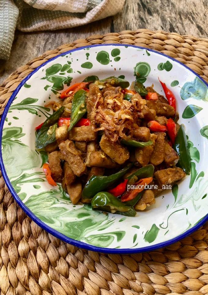 Resep Tumis Tempe Gembus Cabe Ijo oleh pawonbune_aas - Cookpad