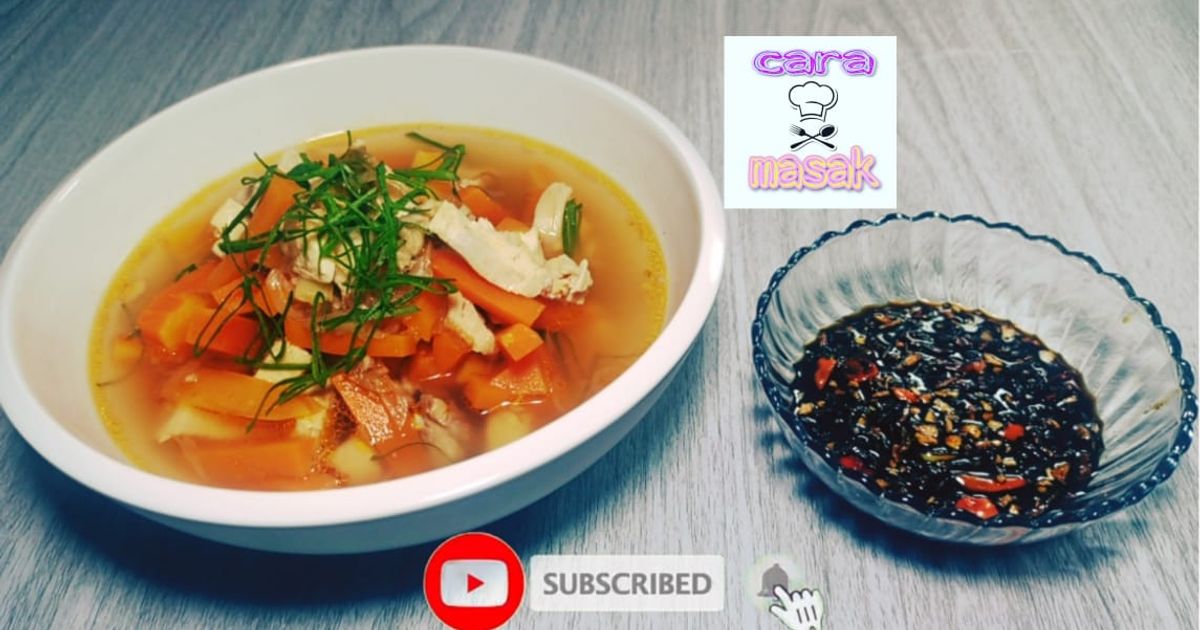 Resep Sup Ayam Pak Min Klaten Tanpa Minyak oleh Pawon Umaiyah - Cookpad
