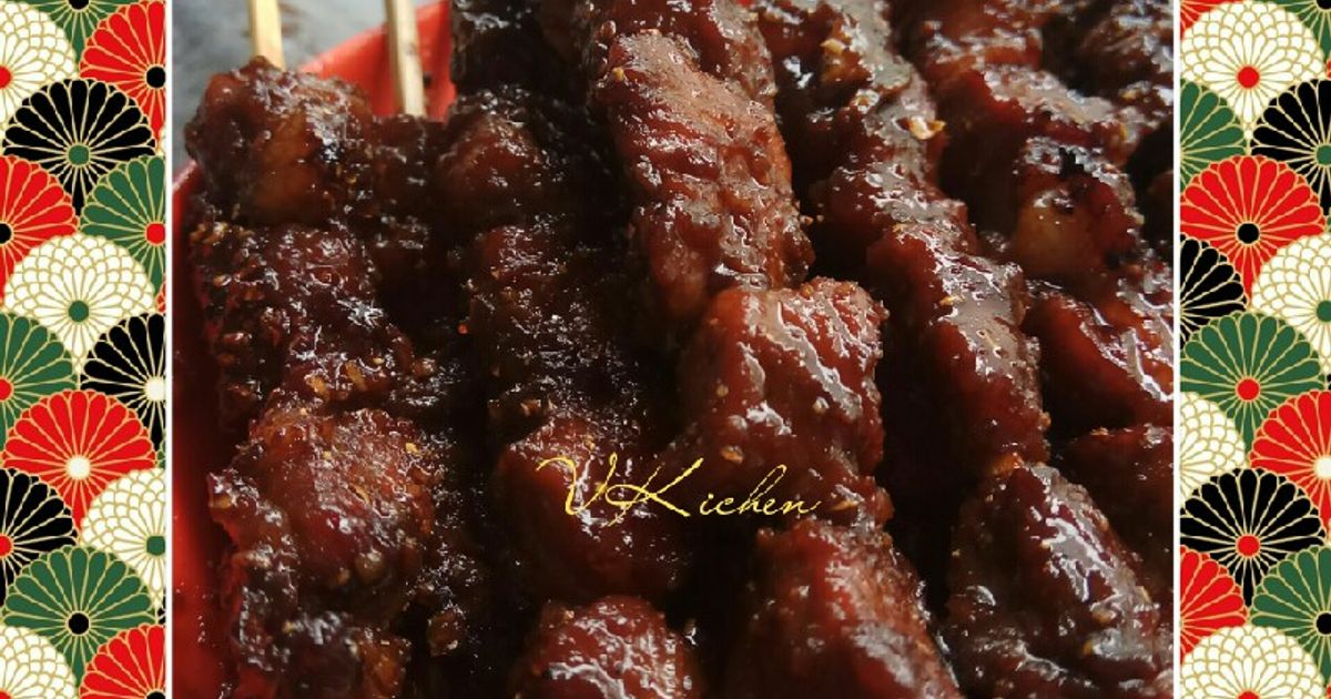 Resep Sate Babi Manis Ala Bos oleh VKitchen - Cookpad