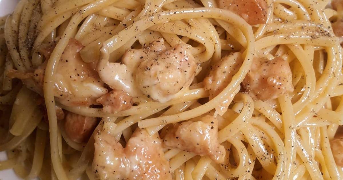 Pasta a la Carbonara (mi versión)🇵🇪 Receta de Carmen Capella- Cookpad