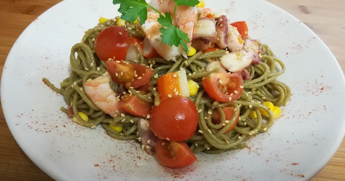 Pasta Fría De Té Verde Receta de Max Manuel- Cookpad