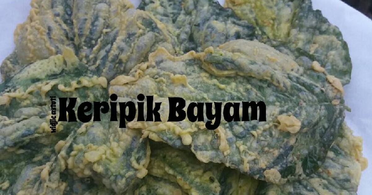 Resep keripik bayam daun jeruk rumahan enak dan mudah - Cookpad