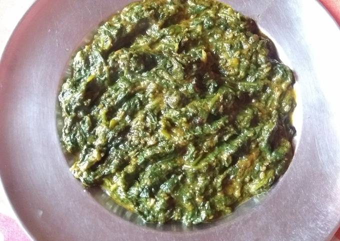 Palak saag Recipe by Fardeen Hamid - Cookpad