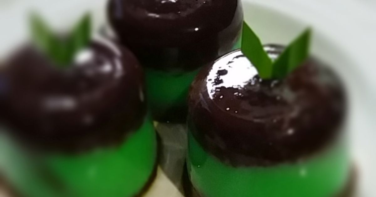 Resep Puding Marmer (Chocopand) Coklat Pandan oleh Bunda Rayyan - Cookpad