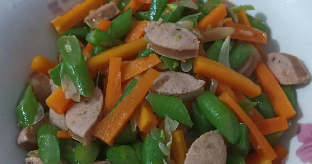Resep Tumis Buncis Wortel Sosis oleh Nur Ekayanti - Cookpad