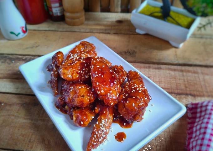 Resep Fire Chicken Wings (ala richeese) oleh AnisNayla - Cookpad