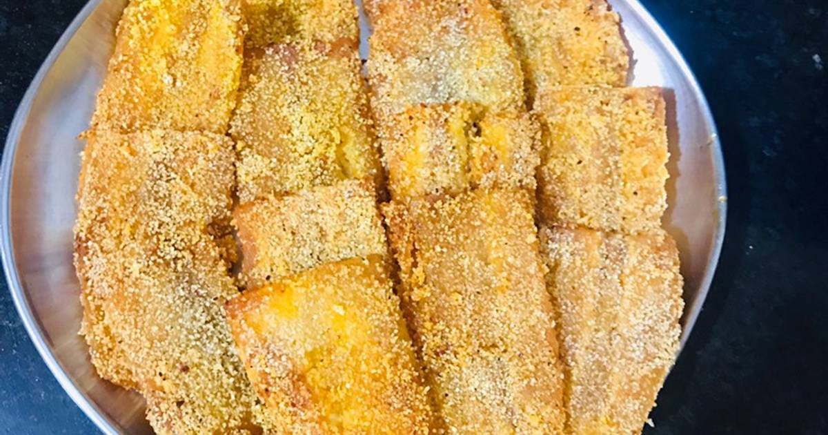 Raw Banana rava fry Recipe by Poonam Jadhav - Cookpad