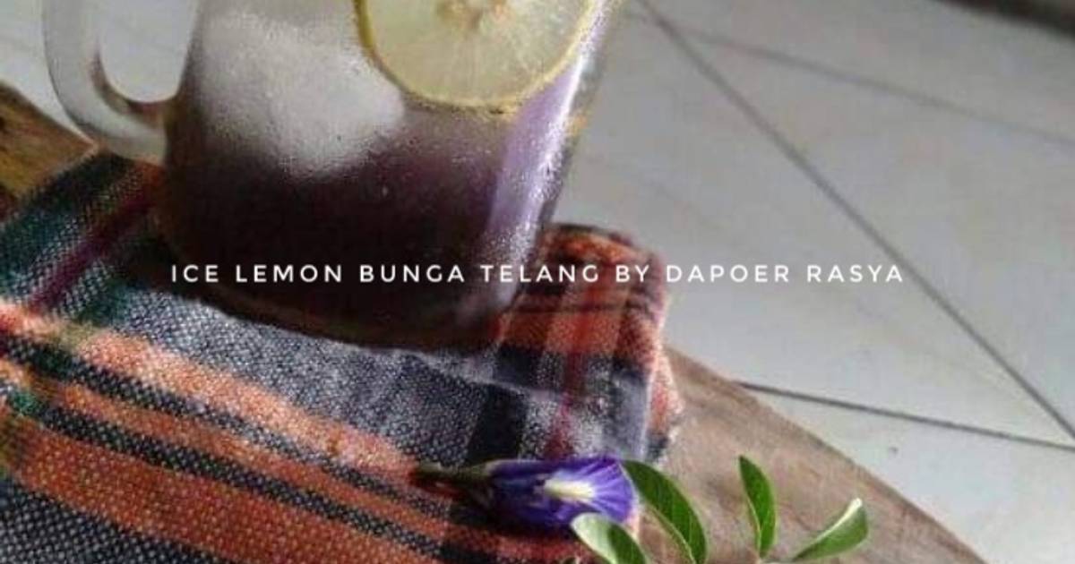 Resep Ice Lemon Bunga Telang oleh Dapoer Rasya - Cookpad