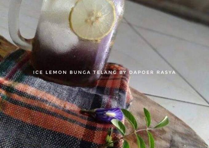 Resep Ice Lemon Bunga Telang oleh Dapoer Rasya - Cookpad