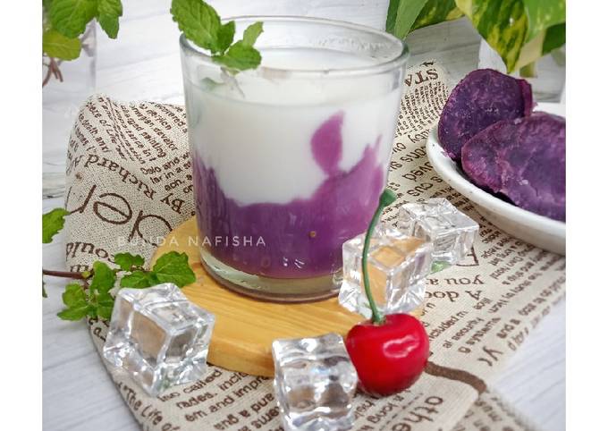 Resep Ice Goguma Latte oleh Bunda Nafisha - Cookpad