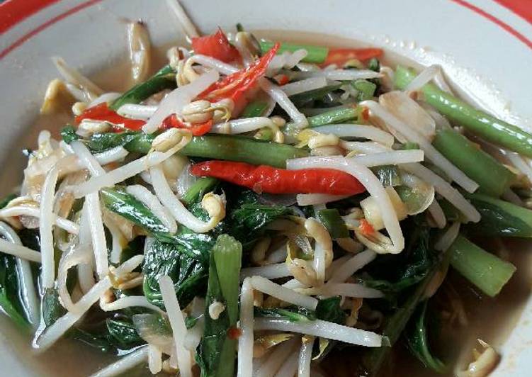Resep Cah tauge sawi ijo oleh Rieriz MoMo - Cookpad