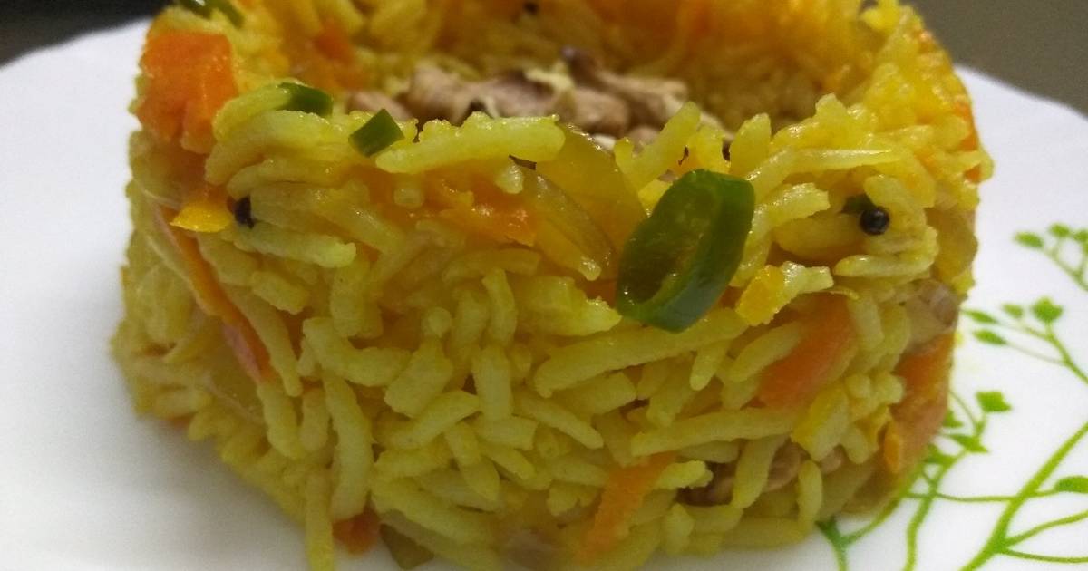 Healthy carrot and Walnut rice for kids 👦lunch box👧 Recipe by Reshma ...