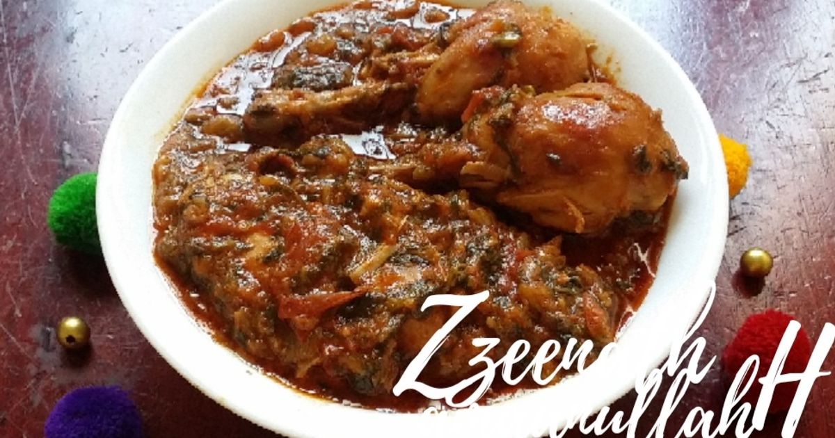 Kulfa Chicken(purslane Leaves With Chicken) Recipe by ZMA - Cookpad