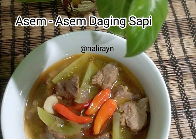 Resep #167 Asem-Asem Daging Sapi oleh Susi Nalirayn - Cookpad